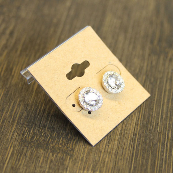 Kraft Earring Display Retail Hanging Cards - Pkg of 100| By G+B