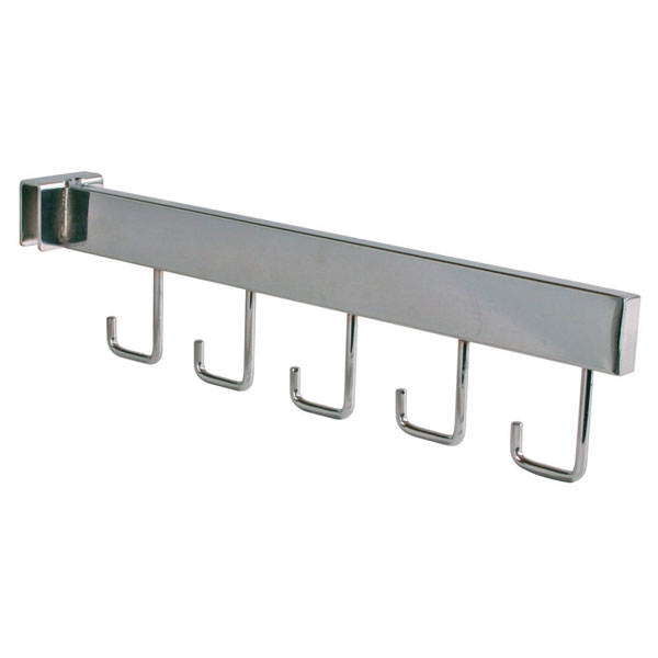 5-Hook Straight Faceout For Rectangular Hangrail | By G+B