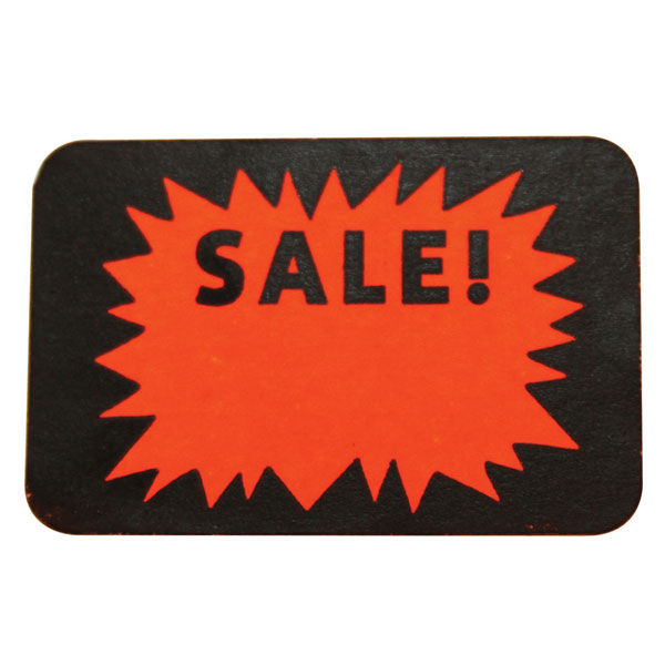 Red Sale Burst Promotion Labels | By G+B