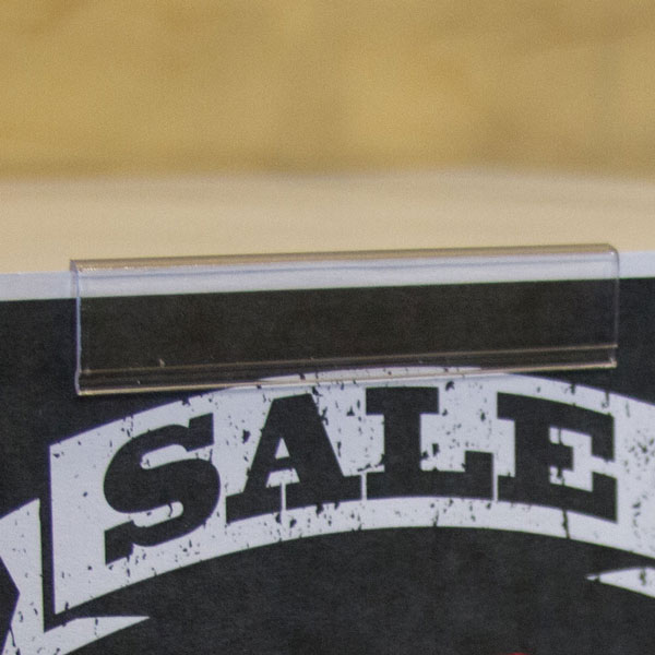 Peel n' Stick 3" Tip-On Extruded Sign Holder| By G+B