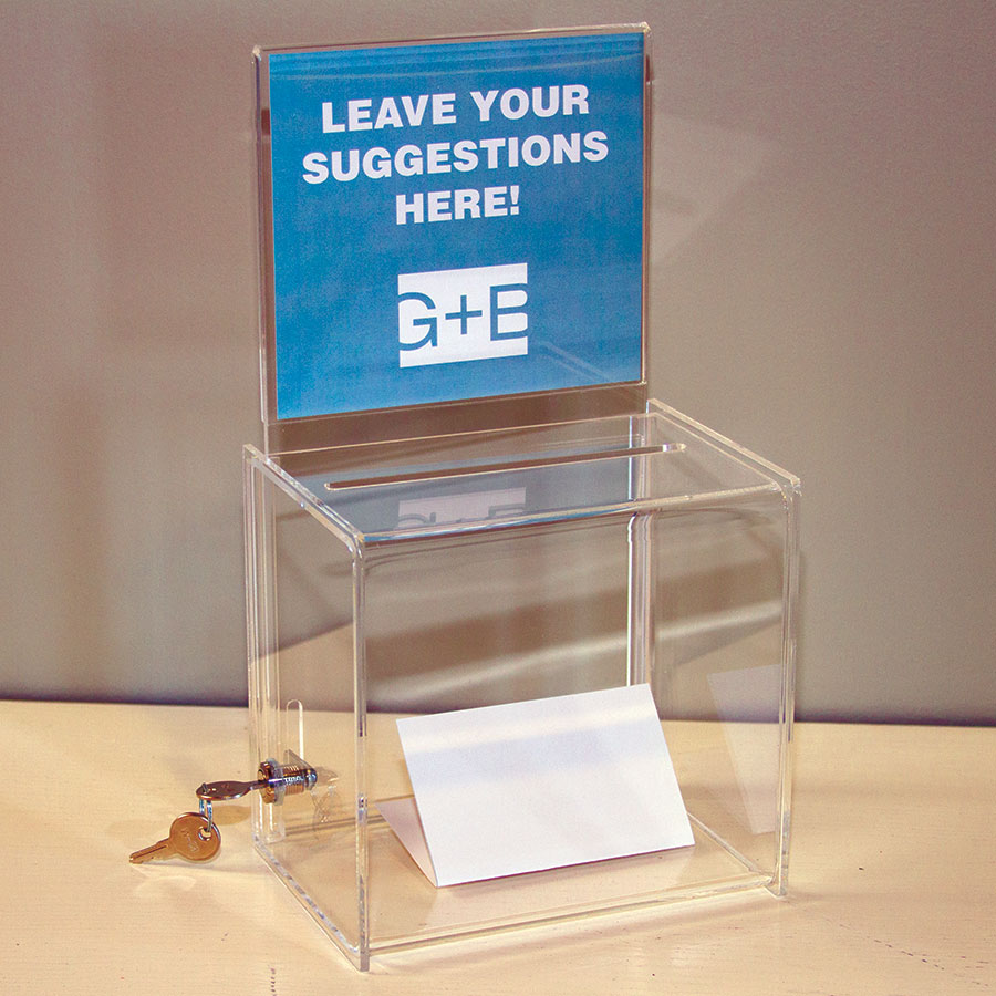 Acrylic Suggestion Box