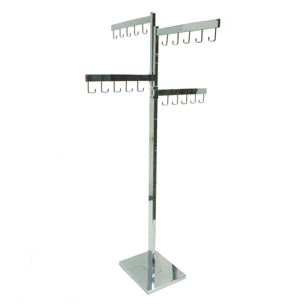 Chrome 2-Way Bag Rack to Display 20 Bags or Purses| By G+B