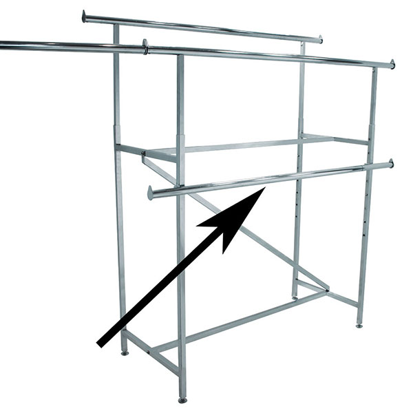 Double Tier Hangrail For Double Bar Rack| By G+B