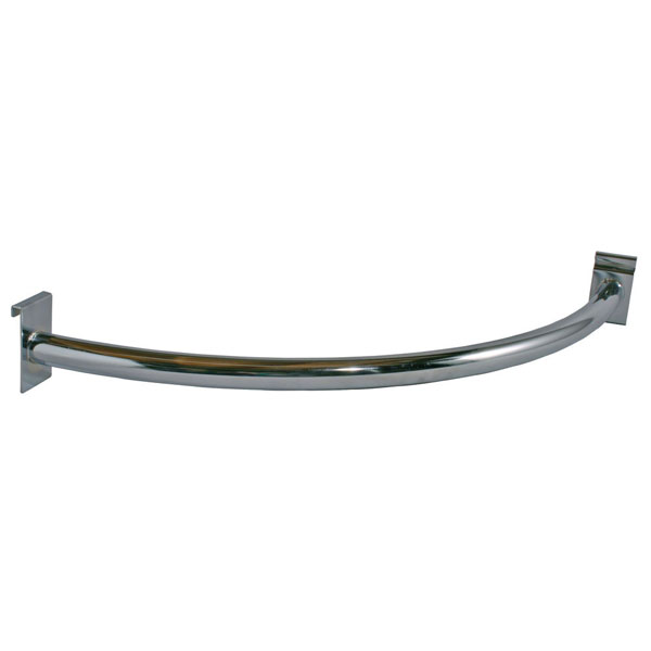 Chrome Quarter Round Hangrail For Gridwall | Retail Gridwall Displays ...