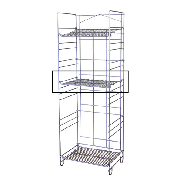 Silver Additional Shelf for Merchandising Rack | G+B Store Fixtures