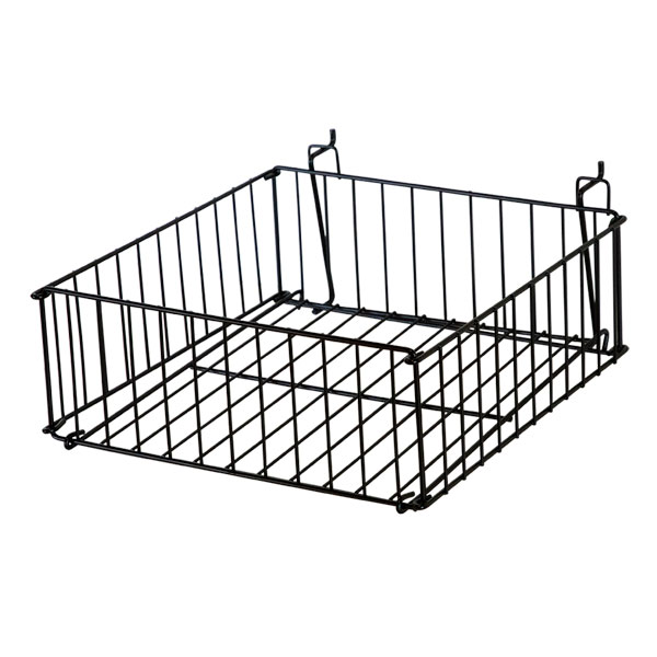 Black Multi-Fit Collapsible Wire Basket - 12" x 12"| By G+B