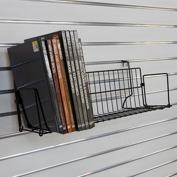Multi-Media Slatwall Display Shelf | Retail Slatwall And Gridwall ...