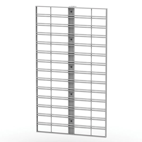 Queuing Wall End Cap Grid Panel | By Grand + Benedicts Store Fixtures