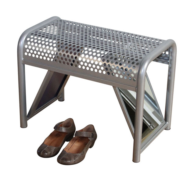Shoe Bench With Mirrors | Retail Apparel Racks | By Grand + Benedicts ...
