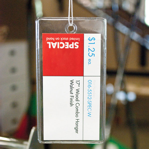 Clear Vinyl Hang Tag Protector With Hole | Retail Pricing And Tagging ...