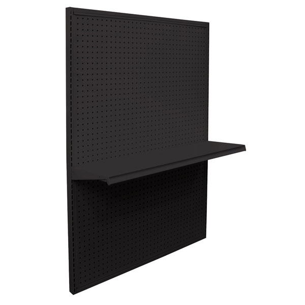Lozier Gondola Black End Merchandising Panel| By G+B