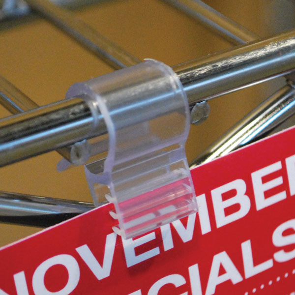 Super Grip Sign Holder Clip for Gridwall, Wire Shelving & Wire Fencing ...