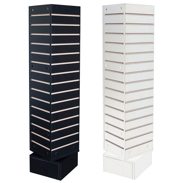 Rotating Economy Slatwall Tower | Retail Slatwall Displays | By Grand ...