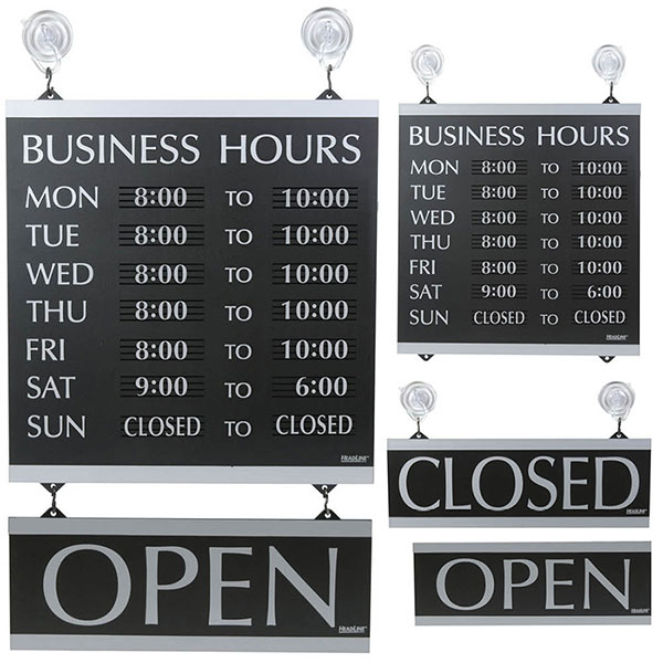 Professional Business Opening Hours Sign | Retail Signage | By Grand ...