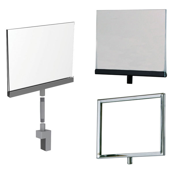 Chrome Sign Holders with 3/8" thread| G+B